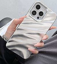 Amazon.com: QLTYPRI Compatible with iPhone 15 Case, Cute Curly Wave Frame Clear Case for Girls ...