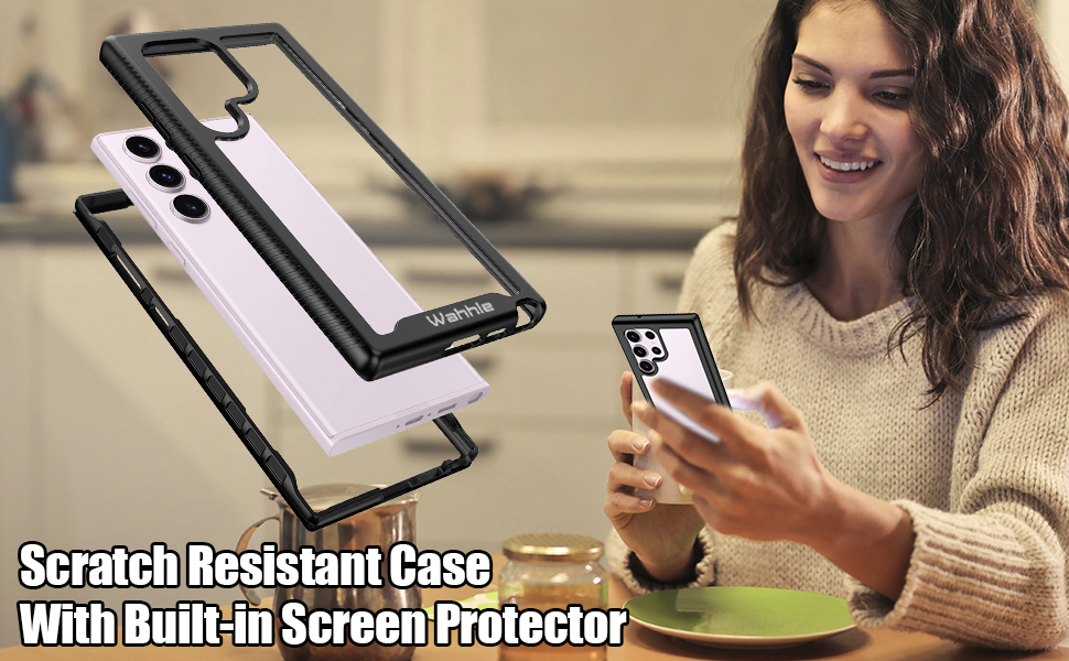 Amazon.com: wahhle Compatible with Samsung Galaxy S23 Ultra Case, Built in Screen Protector Full ...