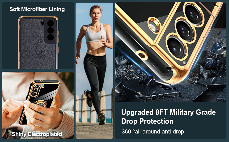 Amazon.com: LeYi for Samsung Galaxy S21 FE 5G Case: with Tempered Glass Screen Protector [2 Pack ...