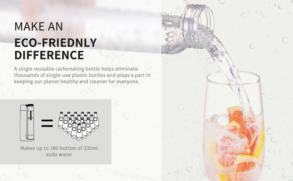 Amazon.com: Sparkling Water Machine Soda Maker Beverage Drink Dispenser for Home, Soda Streaming ...