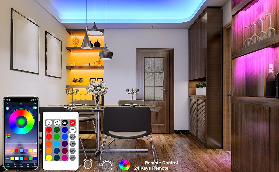 Cozylady 10M USB Led Light, 32.8ft Smart Bluetooth RGB Light with APP ...