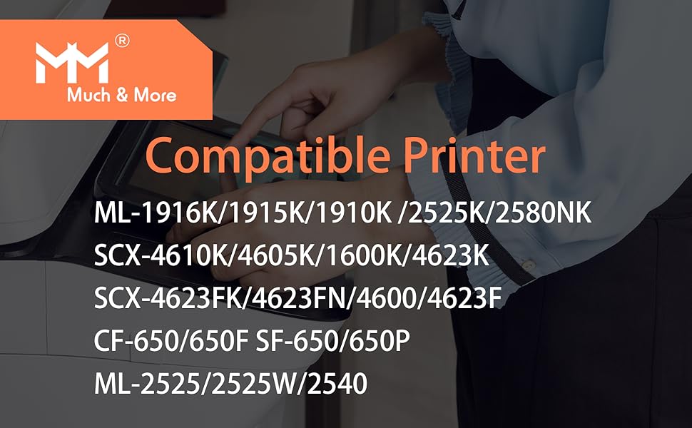 Amazon.com: MM MUCH & MORE Compatible Toner Cartridge Replacement for Samsung 105L D105L MLT ...