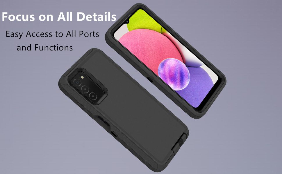 Amazon.com: TIOZOLY for Samsung Galaxy A02s Case, Heavy Duty Defender Case Dustproof Shockproof ...