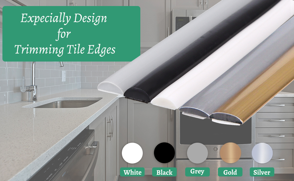 Amazon.com: ATCOOGUS Peel and Stick Trim for Backsplash Tile Edge,Self Adhesive Tile Edge Trim ...