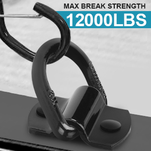 Amazon.com: Eapele 1/2" Heavy Duty Bolt-On Forged D Ring Tie-Down Anchors, 12000Lbs Break ...