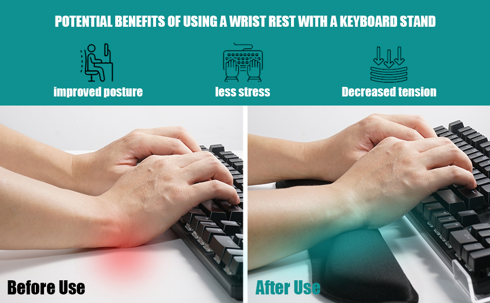 Amazon.com : Keyboard Stand Desktop - 17” Wide Acrylic Keyboard Stand ...