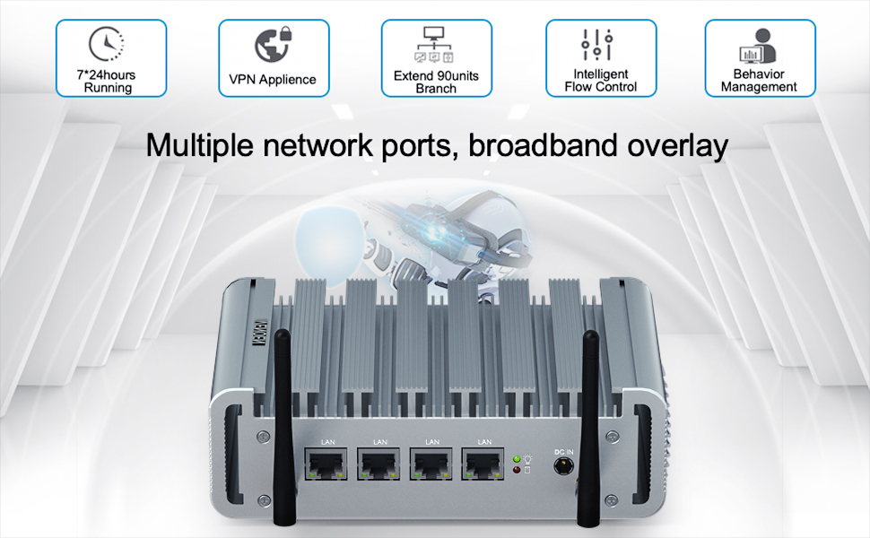 Amazon.com: VENOEN Micro Firewall Appliance 2.5gbe Fanless mini PC ...
