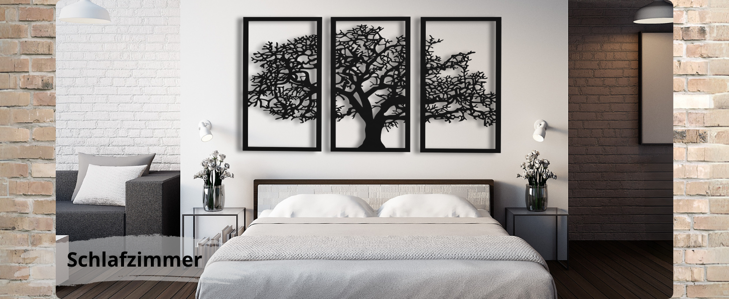 Amazon.de: VAILLA Wanddeko, Wandbild aus Holz, Home Wall Art Dekoration 3D, Moderne Bilder für ...