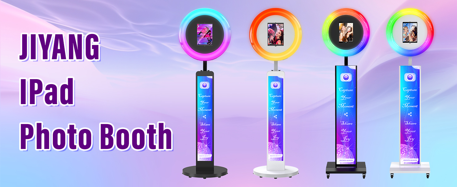 Amazon.com : JIYANG Portable Photo Booth Compatible with Any Ipad,Photo Booth Stand Shell with ...