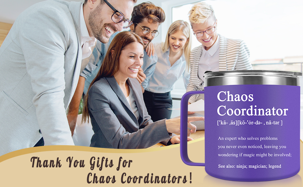 Amazon.com: QTDS Chaos Coordinator Gifts - Thank You Gifts for Coworker ...