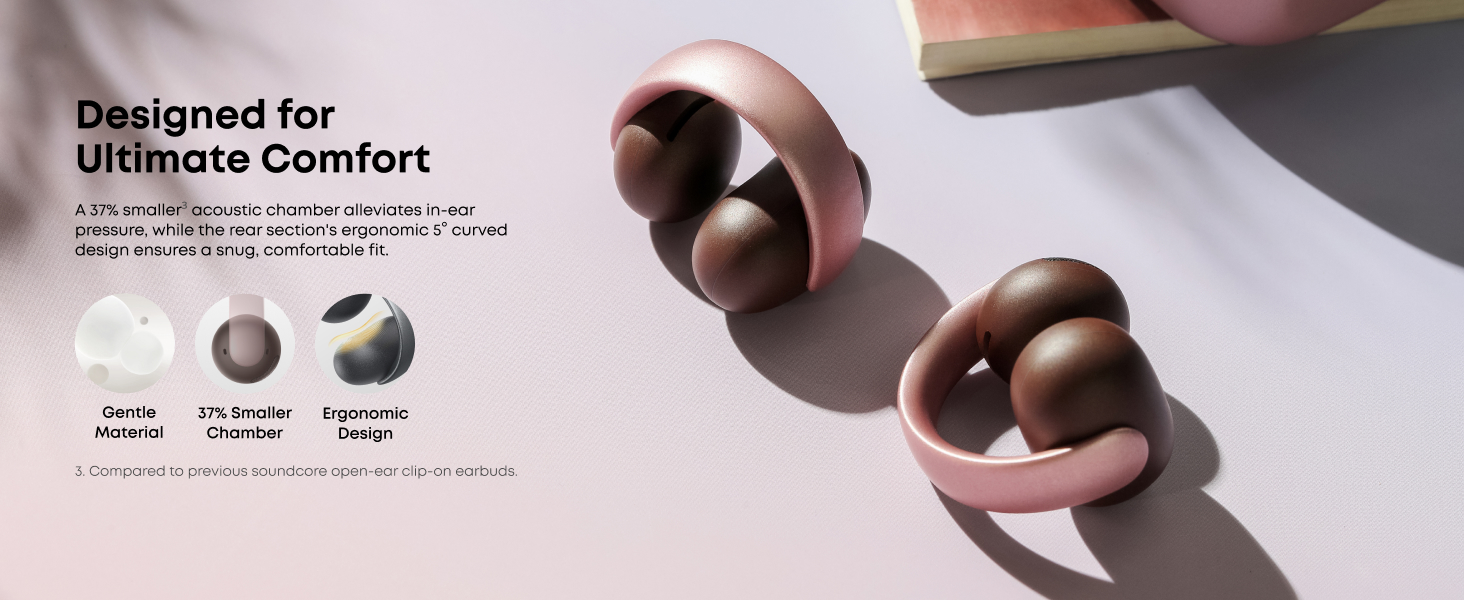 Amazon.com: Soundcore AeroClip by Anker, Open-Ear Earbuds, Clip-On Headphones, Adaptive Comfort ...