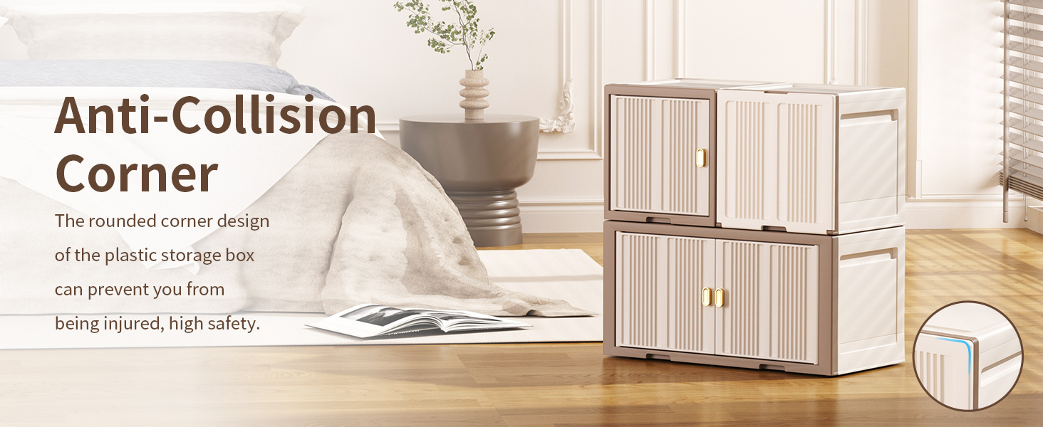 Amazon.com - HAIXIN HOME 69QT Storage Bins with Lids, Folding Cube ...