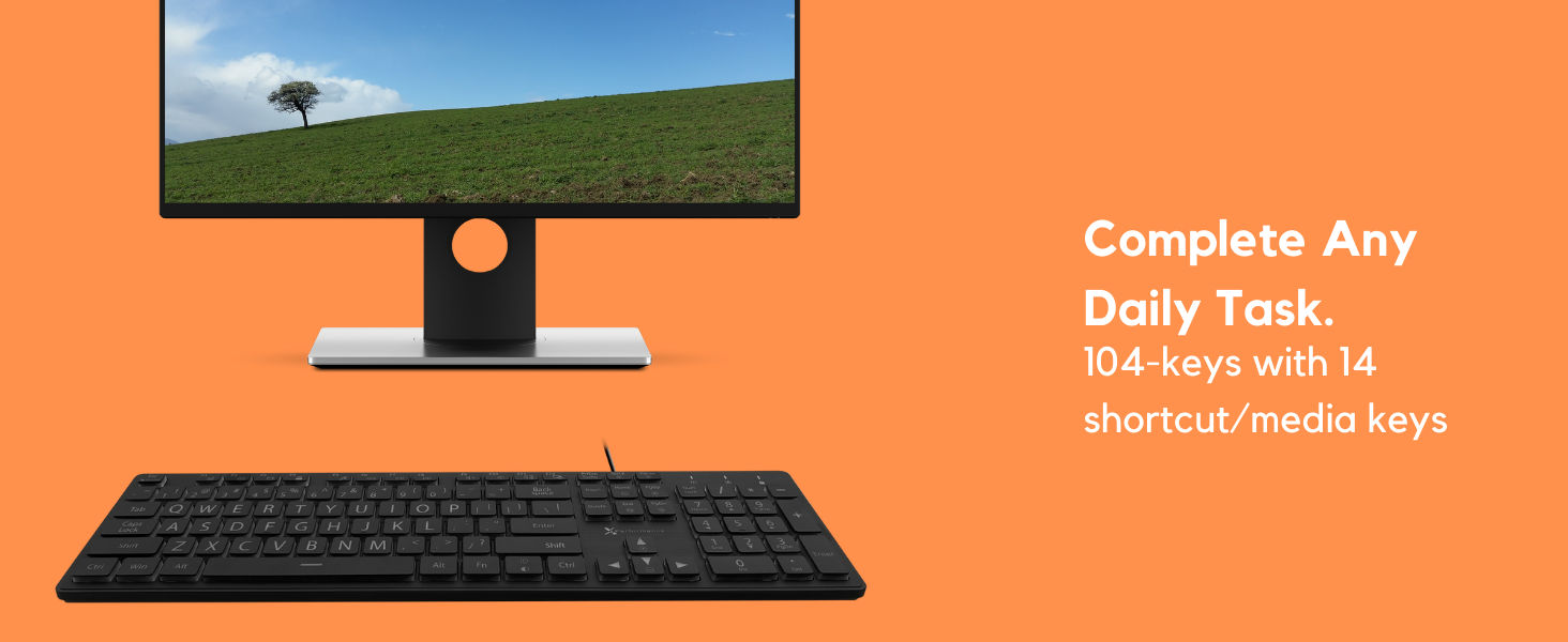 Amazon.com: X9 Wired Keyboard and Mouse Combo - Large Print Backlit ...