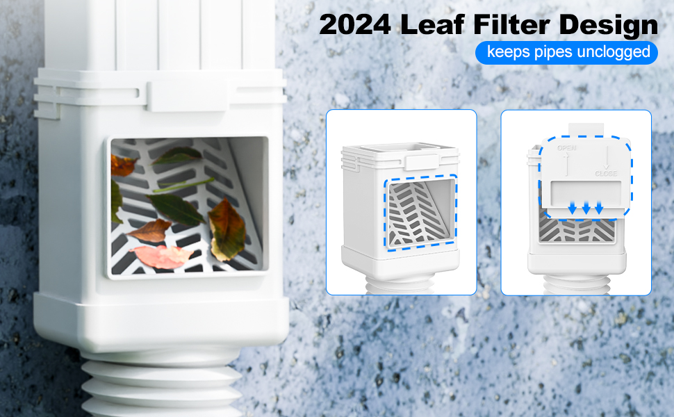 Amazon.com : VA1KENE 2-Pack Leaf Filter with Rain Gutter Downspout ...