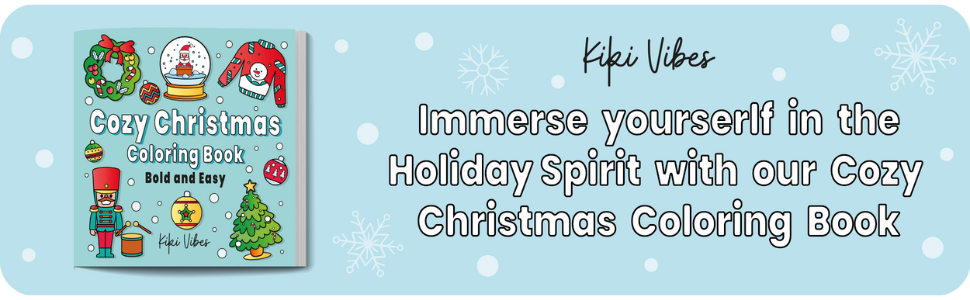 Cozy Christmas Coloring Book: Bold and Easy Christmas Coloring Book ...