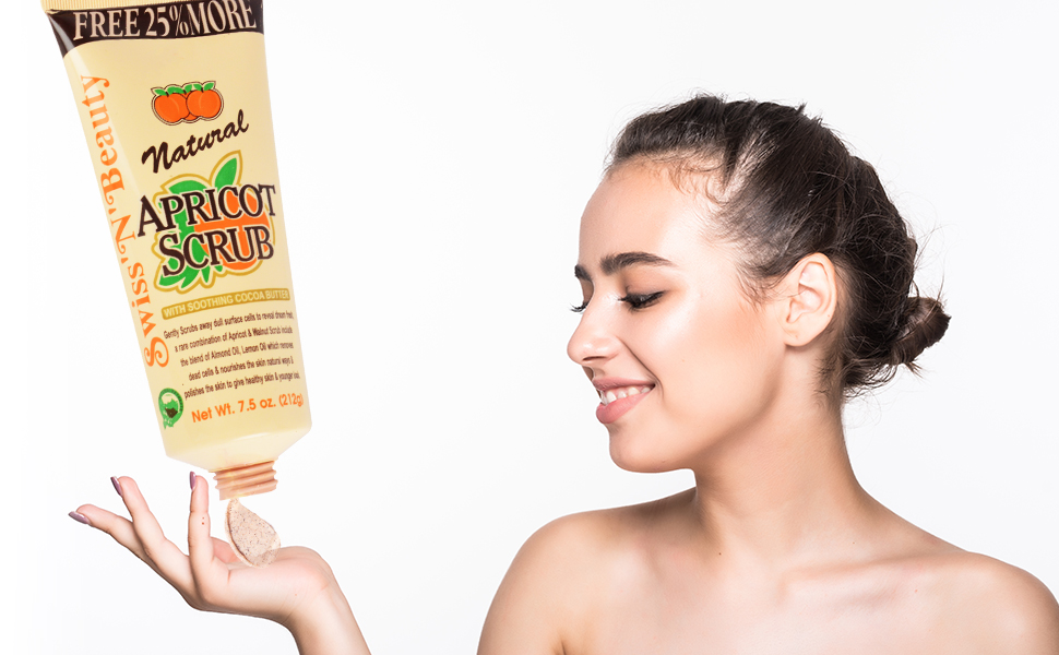 Buy Adbeni Natural Apricot Scrub 212g Pack of 2, Improved Texture, Anti-Aging, Spa-quality ...