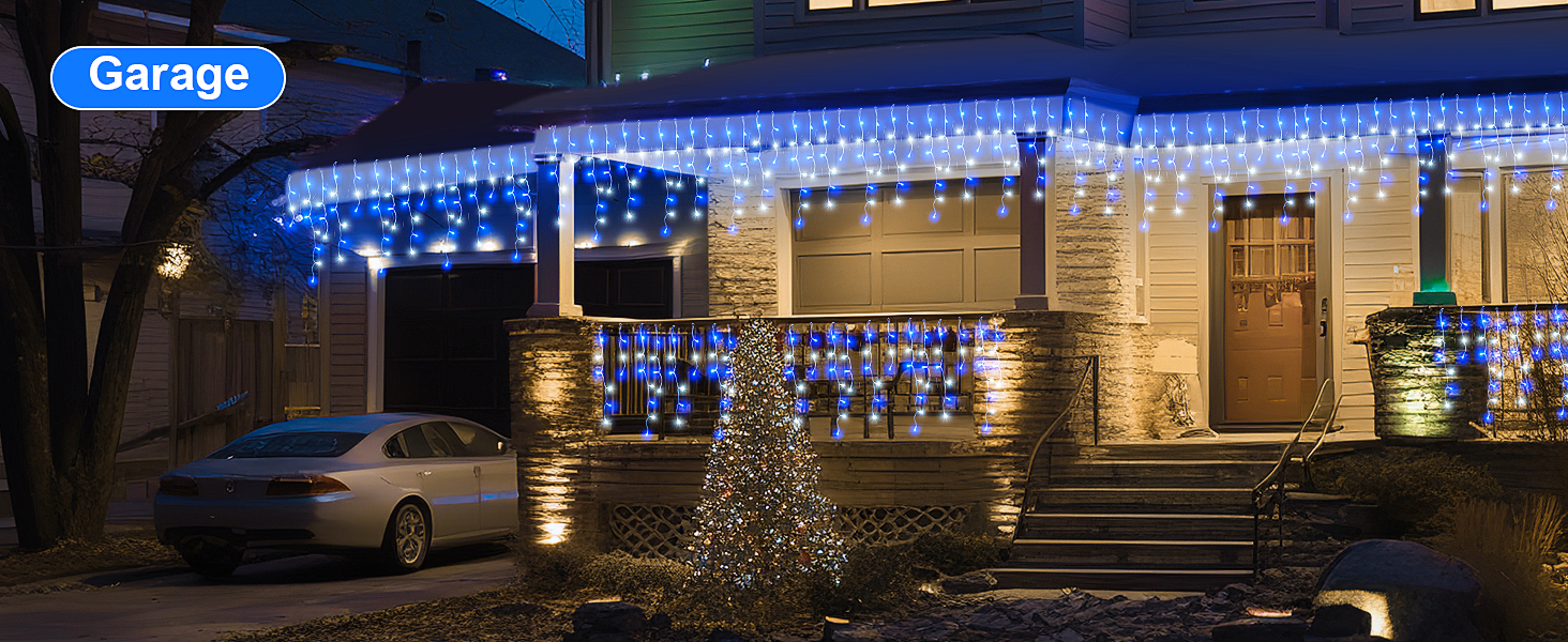 LBSTP Outdoor Icicle Christmas Lights 10M - Fairy Lights Plug in Cool ...