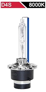 Amazon.com: Sinoparcel D2S HID Bulbs - 8000K 35W Xenon Replacement High Low Beam Headlights Bulb ...