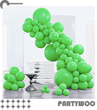 Amazon.com: PartyWoo Lime Green Balloons, 140 pcs Lime Balloons Different Sizes Pack of 18 Inch ...