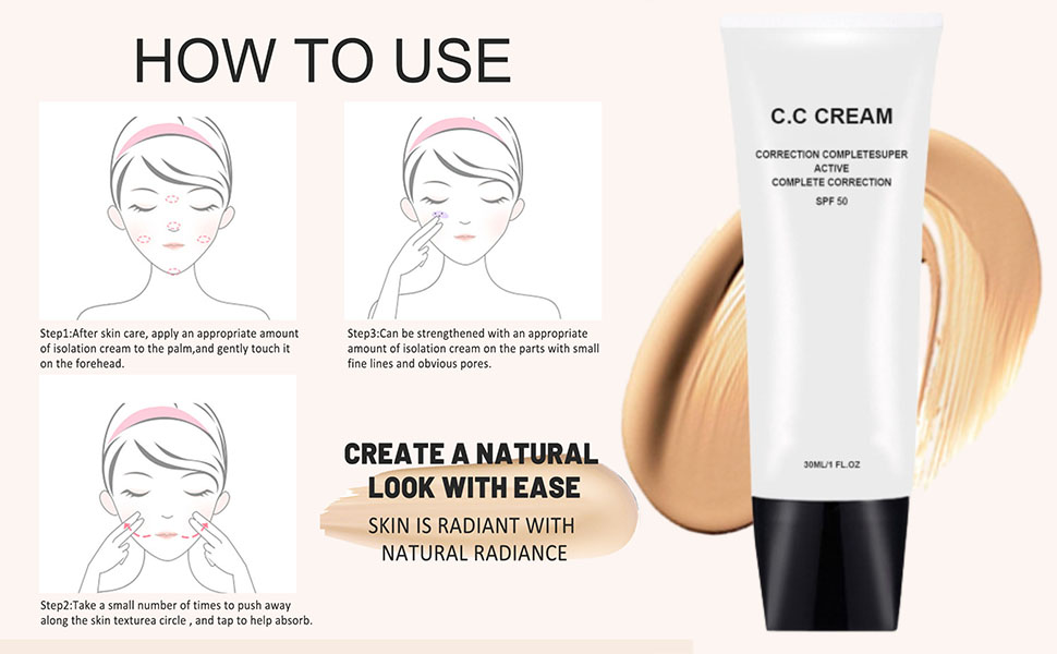 Amazon.com: ownawant Cc Cream Self Adjusting For Mature Skin, Cc Cream For Older Women, Skin ...