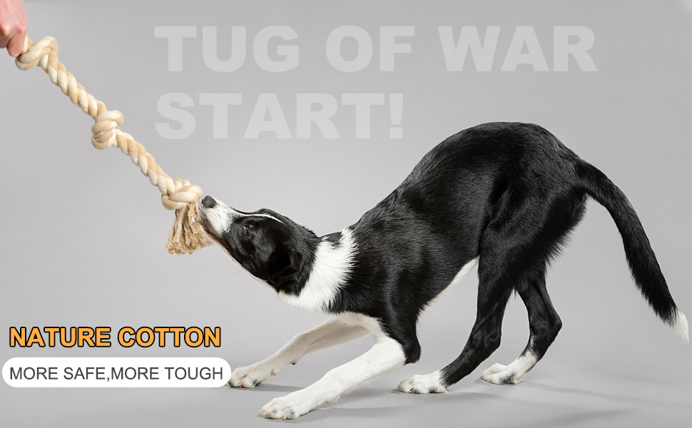 Fida Dog Rope Toys for Large/Medium Aggressive Chewers, Tough Rope Chew ...