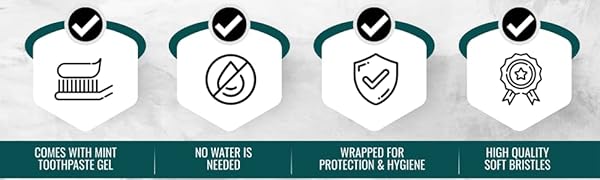 Amazon.com : PRUVADE 144 Pack Disposable Bamboo Toothbrushes with ...