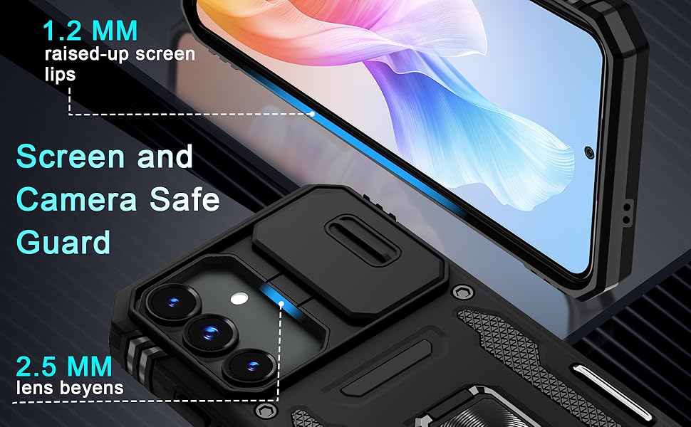 Amazon.com: DEERLAMN Case for Samsung Galaxy S24 FE 6.7-Inch with Slide Camera Cover+Screen ...