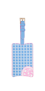 Amazon.com | Lilly Pulitzer Women's Leatherette Luggage Tag, Beach Loot | Luggage Tags
