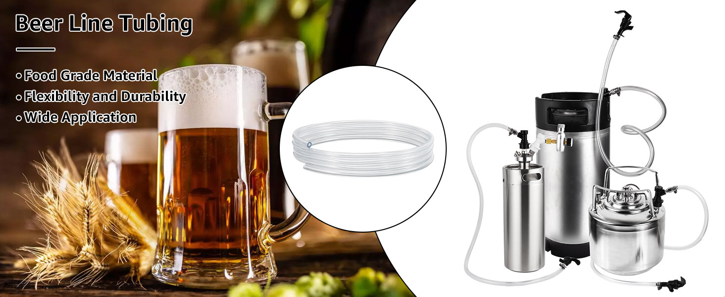 Amazon.com: 10FT Beer Line Keg Line Tubing, 3/16 ID Beer Keg Line ...