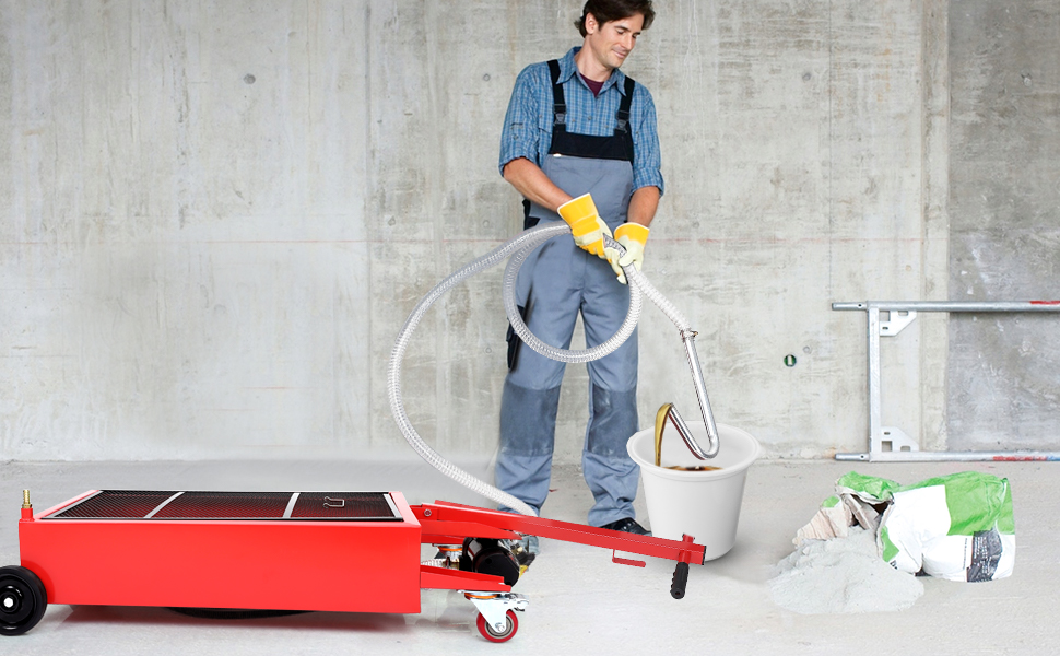 Amazon.com: GarveeTech Bandeja de drenaje de aceite de perfil bajo, eléctrico de 20 galones con ...