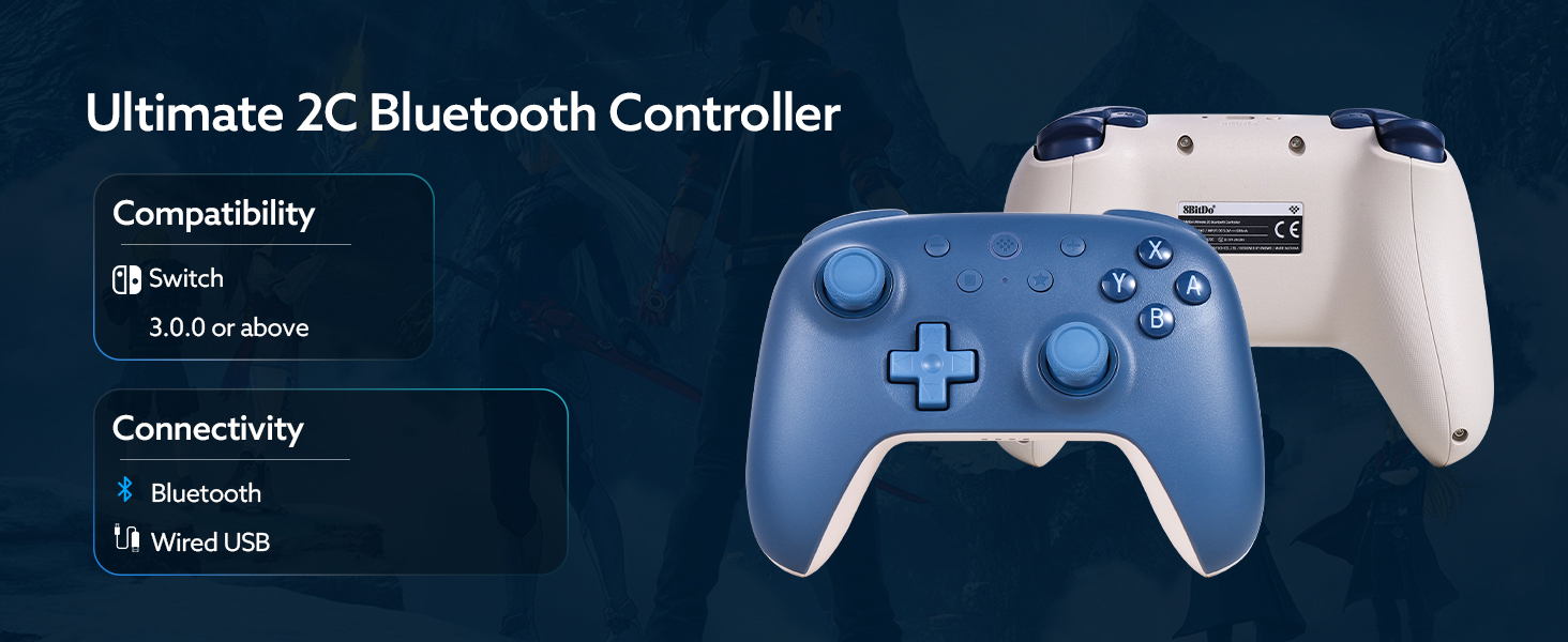 Amazon.com: 8Bitdo Ultimate 2C Bluetooth Controller for Switch/Switch 2 ...