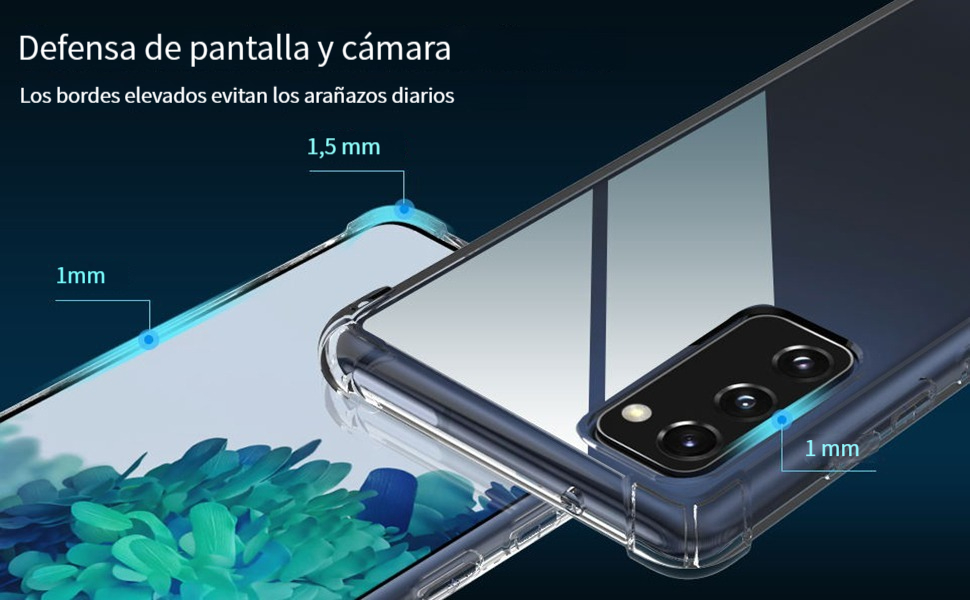 USTIYA Funda para Samsung Galaxy S20 FE 5G y S20 Lite Case S20Lite Carcasa Bumper,Shock ...