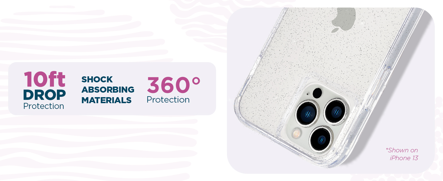 Amazon.com: Case-Mate iPhone 14 Pro Max Case - Twinkle Stardust [10FT Drop Protection] [Wireless ...