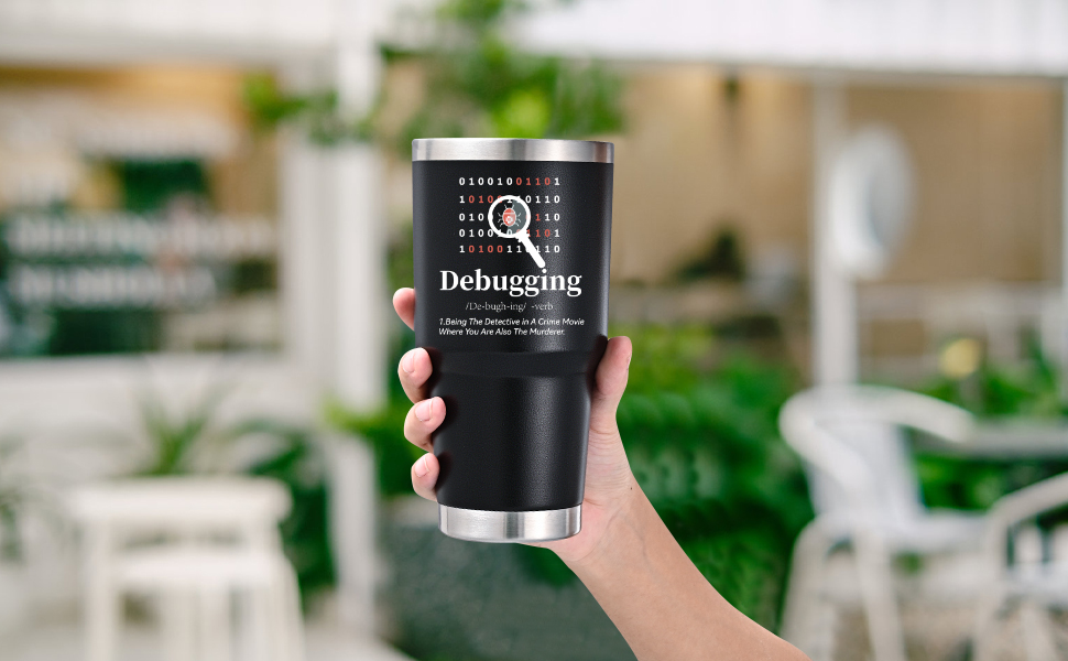 Amazon.com | Lifecapido Gifts for Programmer, Debugging Definition 30oz ...