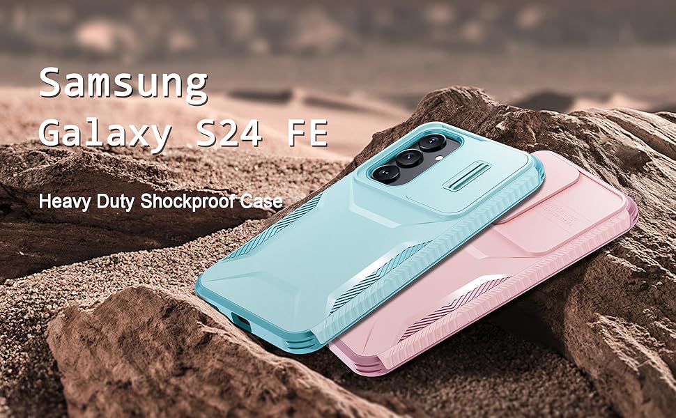 Amazon.com: LATVIN for Samsung Galaxy S24 FE Case with 1 Screen Protector, Built-in Slide Camera ...
