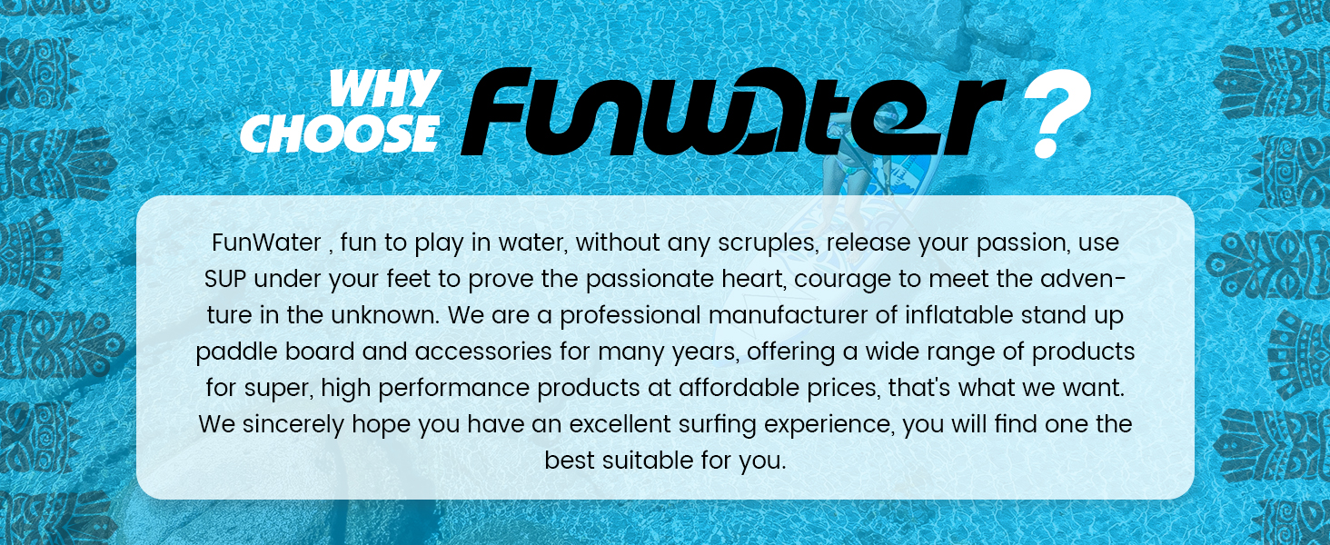 FunWater Stand up Paddle Board Inflatable Paddleboard Ultra-Light ...