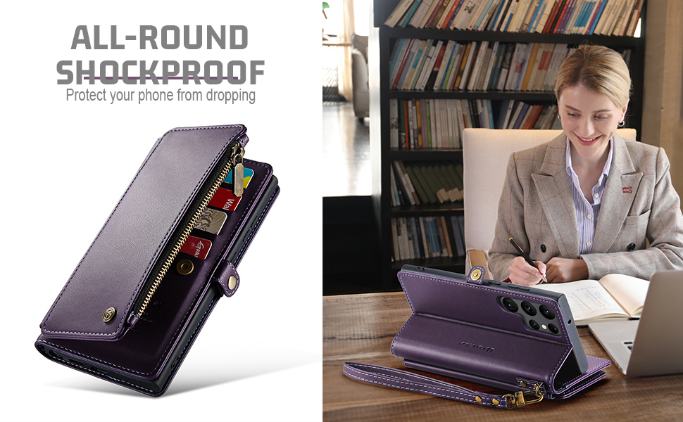 Amazon.com: Defencase for Galaxy S22 Ultra Case, 【RFID Blocking】 for Samsung Galaxy S22 Ultra ...