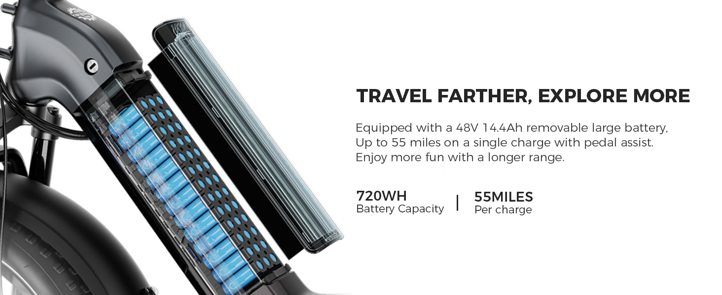 Amazon.com : Heybike Ranger S Electric Bike for Adults, Foldable 750W Ebike, 20" x 4.0 Fat Tire ...