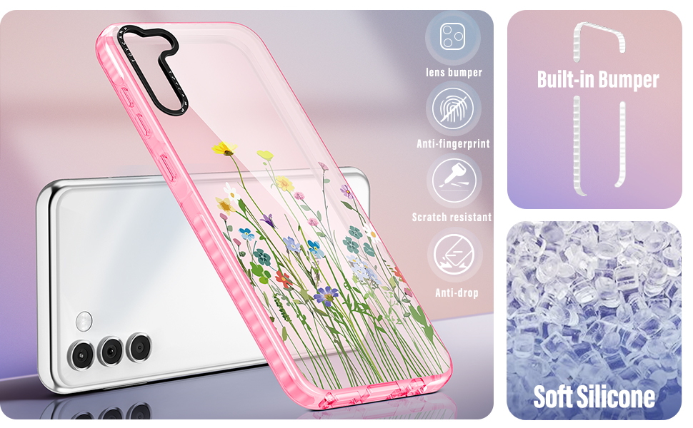 Amazon.com: Toycamp for Samsung Galaxy S23 Case 6.1'' | with Ring Holder, Cute Rainbow Sun River ...