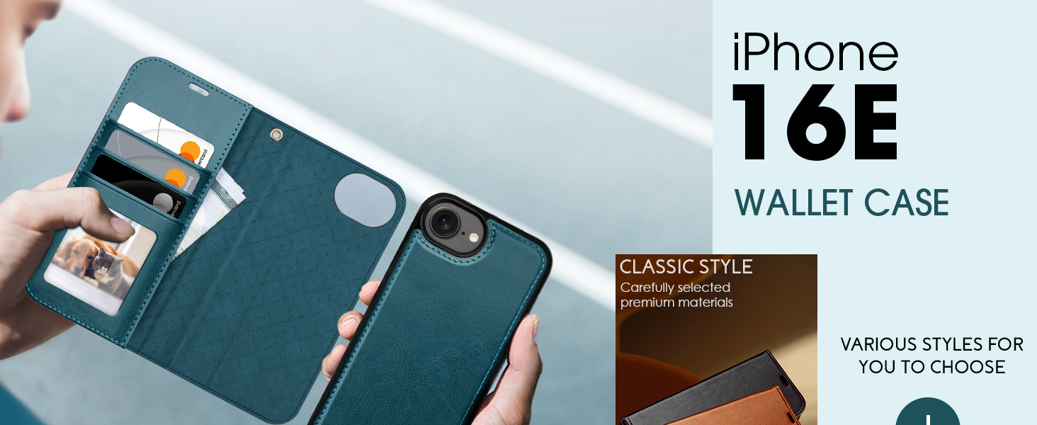 Amazon.com: OCASE for iPhone 16e Case Detachable Wallet Case with Card Holder, 2 in 1 Pu Leather ...