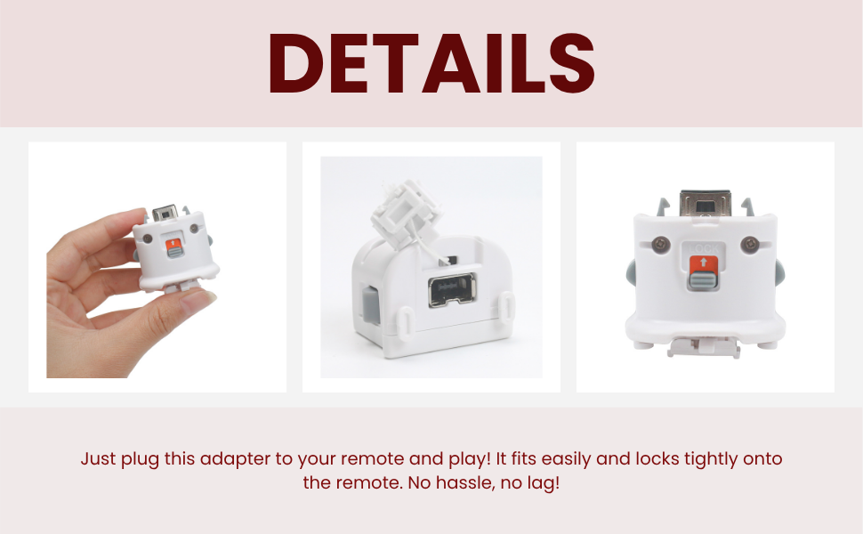 Amazon.com: Marsrut Adapter Fits for Nintendo Wii Motion Plus ...