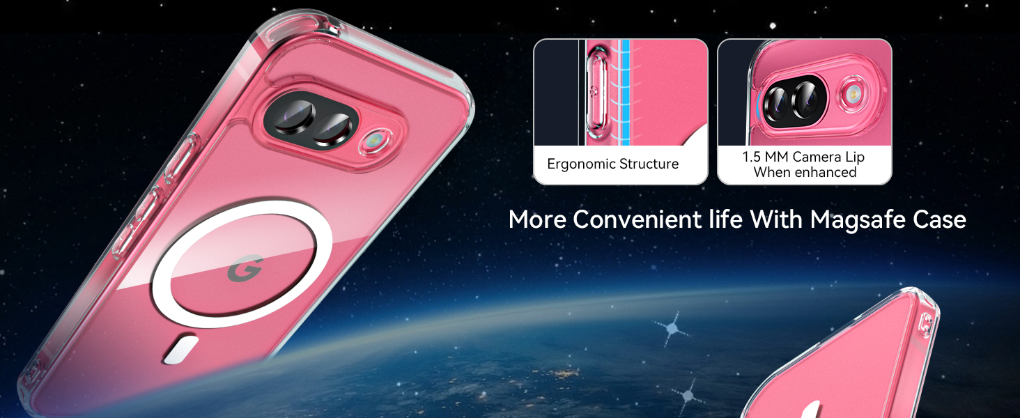 Amazon.com: ottpluscase Magnetic for Google Pixel 9A Case with Screen Protector, Compatible with ...