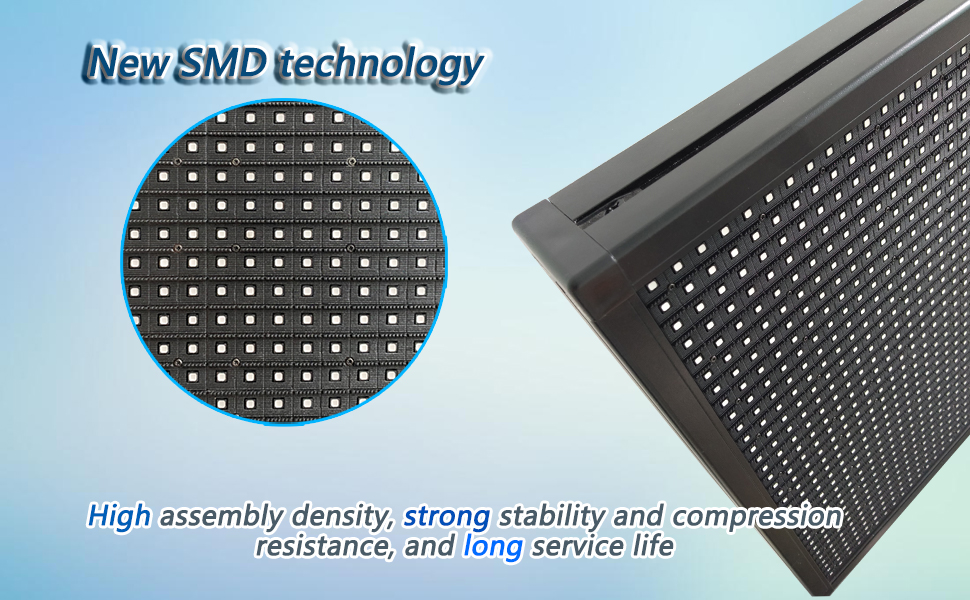 Amazon.com : YS Outdoor P10 LED Display （77"x14"）Programmable LED Sign ...