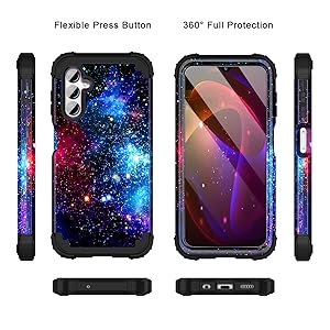 Amazon.com: Miqala for Galaxy A14 5G Case with 2 Tempered Glass Screen Protector+ 2 Camera Lens ...