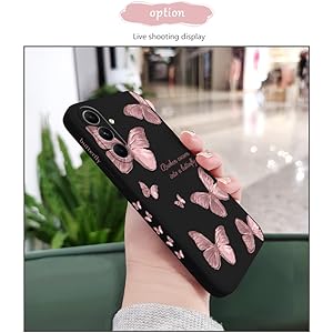 Amazon.com: LEECG for Samsung Galaxy A54 5G Case, Flowers Butterfly for Galaxy A54 Case, Anti ...