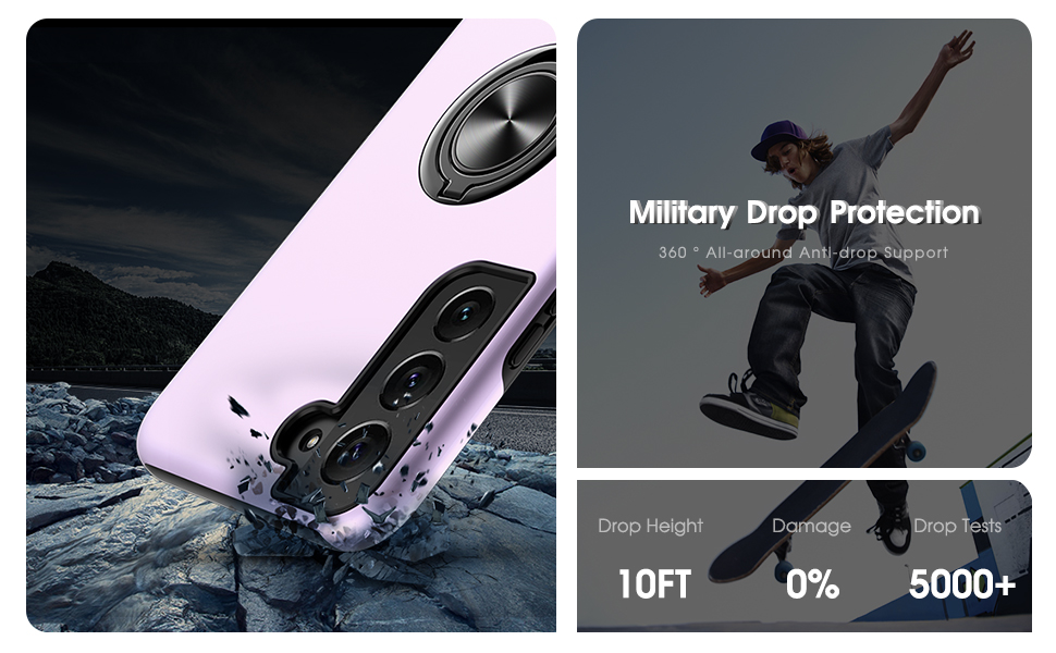 Amazon.com: Gritup for Samsung Galaxy S22 Case with HD Screen Protector, [Military Grade ...