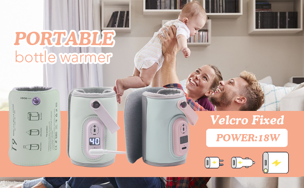 Amazon.com : Portable Bottle Warmer for Baby Breastmilk, USB Charge and Accurate Heating of Car ...