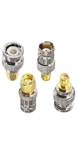 Amazon | leeyovk M - SMA 変換コネクタ M タイプメス - SMA メスコネクタ UHF メス SO239 - SMA アダプタ 4 穴フランジパネルマウント RF ...