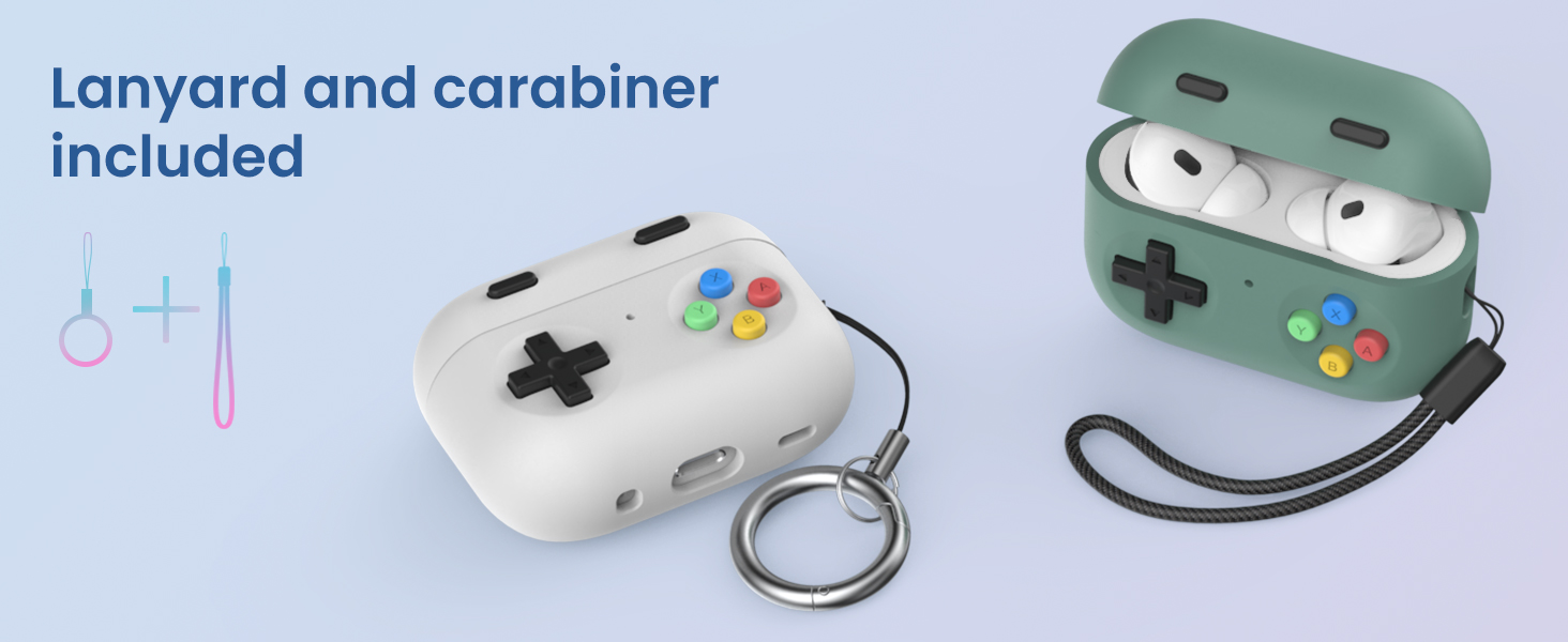 Delidigi for AirPods Pro 2 Case Cover Retro Handheld Game Console Design Silicone Protective ...