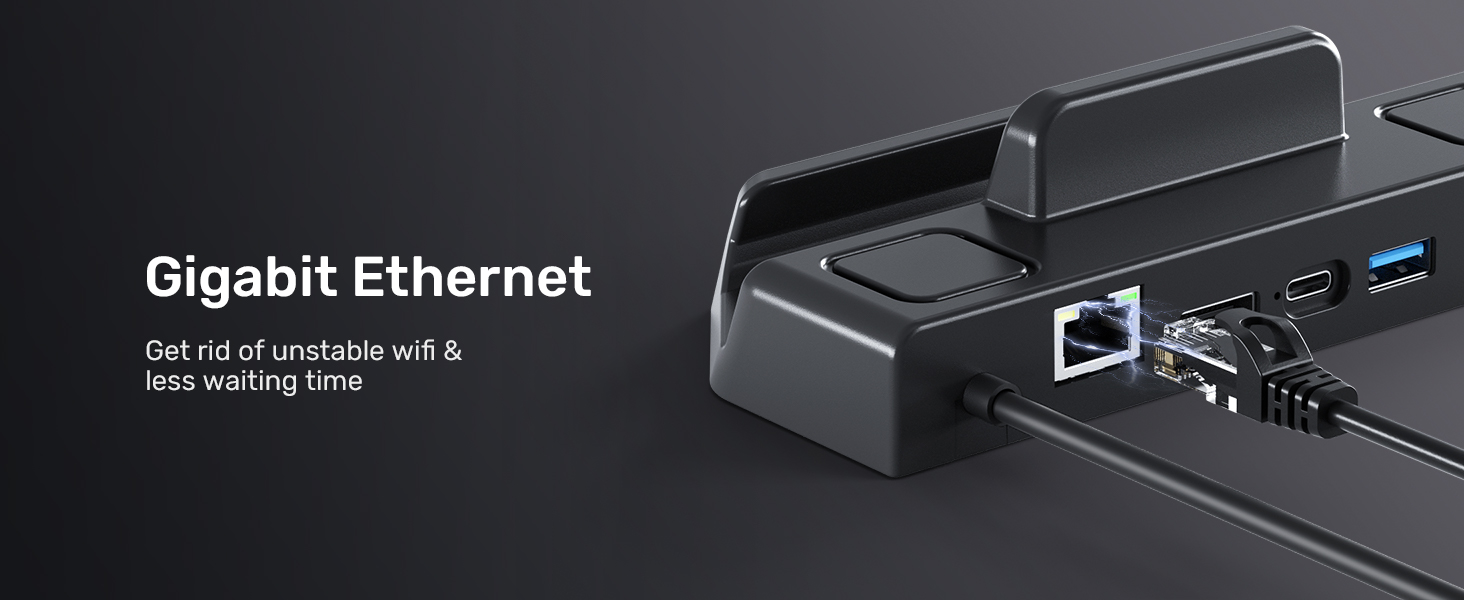 Unitek ROG Ally/Steam Deck Dock Station - Valve Portable Stream Docking Station 6 in 1 Charger ...